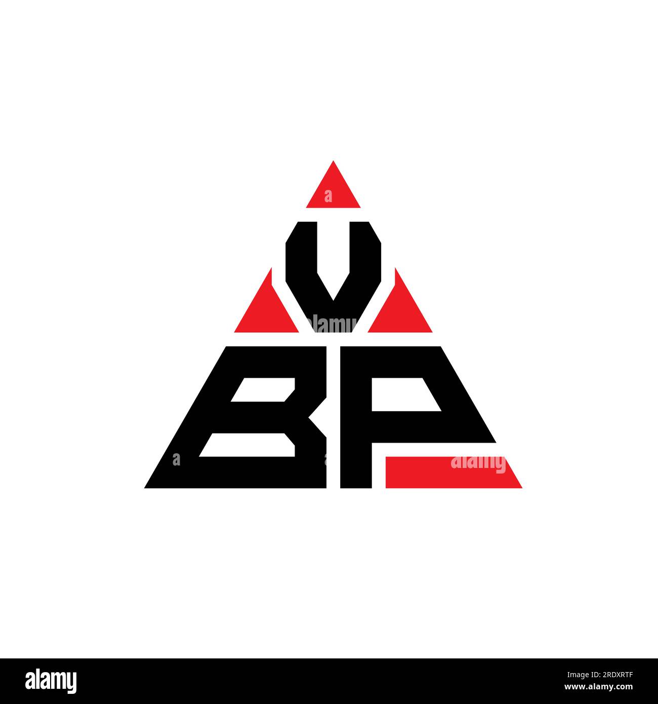 VBP triangle letter logo design with triangle shape. VBP triangle logo ...