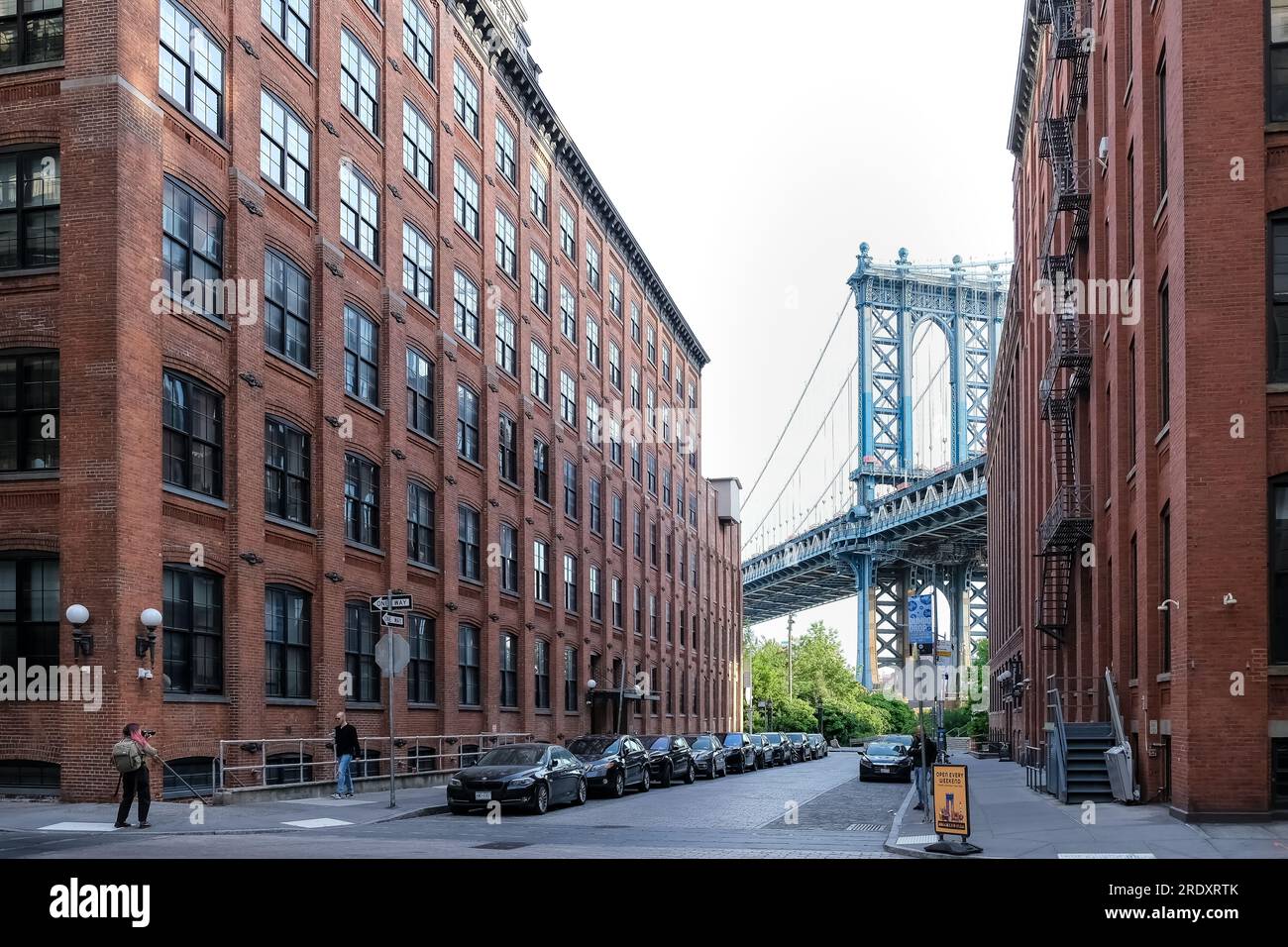 Architectural detail of Dumbo, a neighborhood in the New York City ...