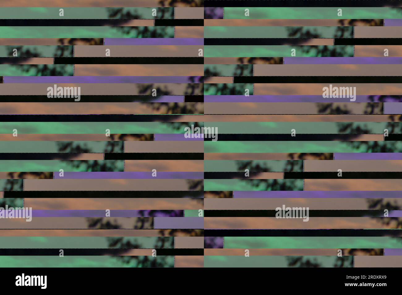 Glitch effect with computer screen error on pc monitor, tv error Stock ...