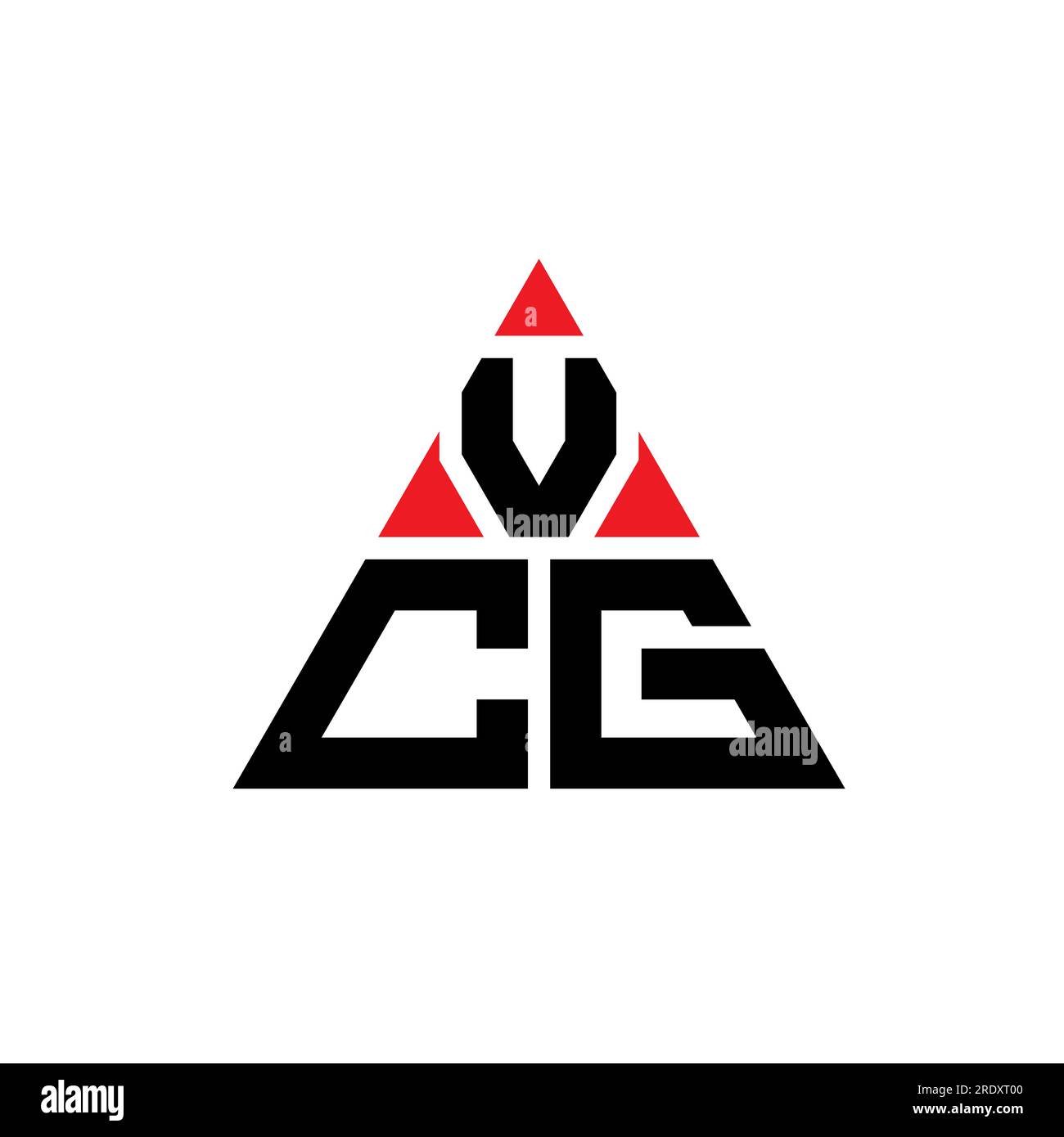 VCG triangle letter logo design with triangle shape. VCG triangle logo ...