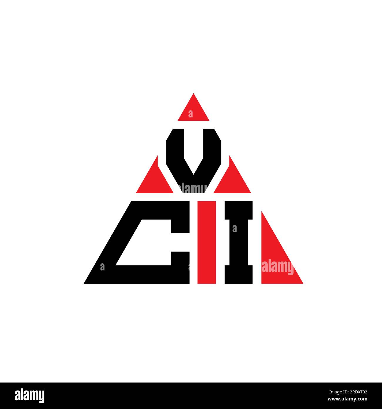 VCI triangle letter logo design with triangle shape. VCI triangle logo ...