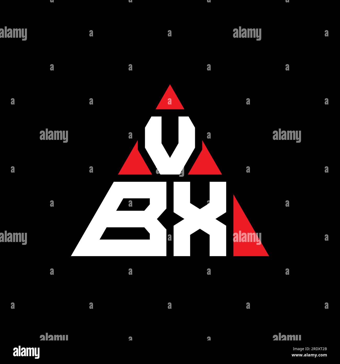 VBX triangle letter logo design with triangle shape. VBX triangle logo ...