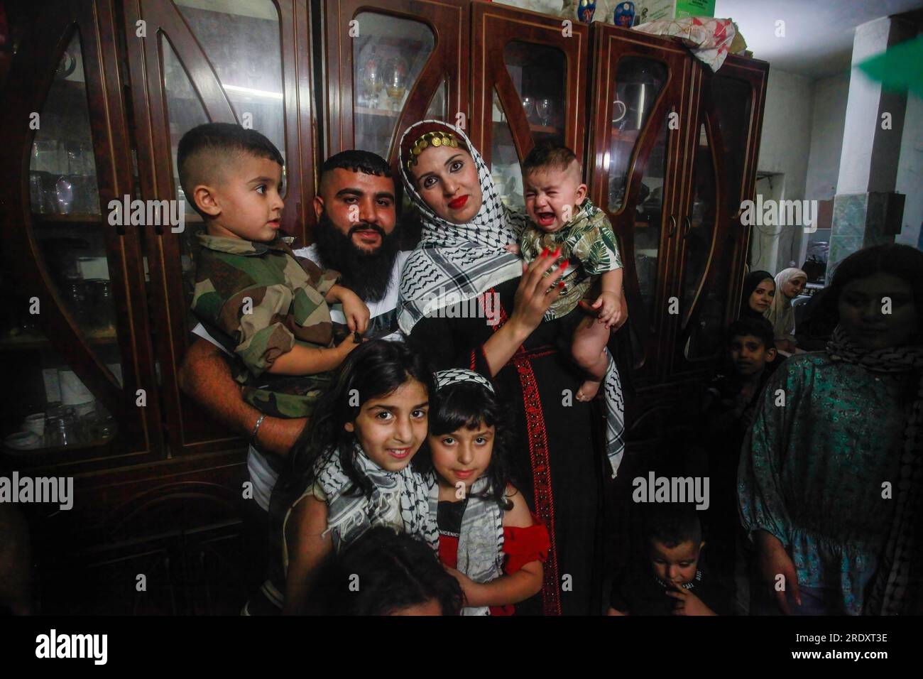 Nablus, Palestine. 23rd July, 2023. The liberated Palestinian prisoner ...