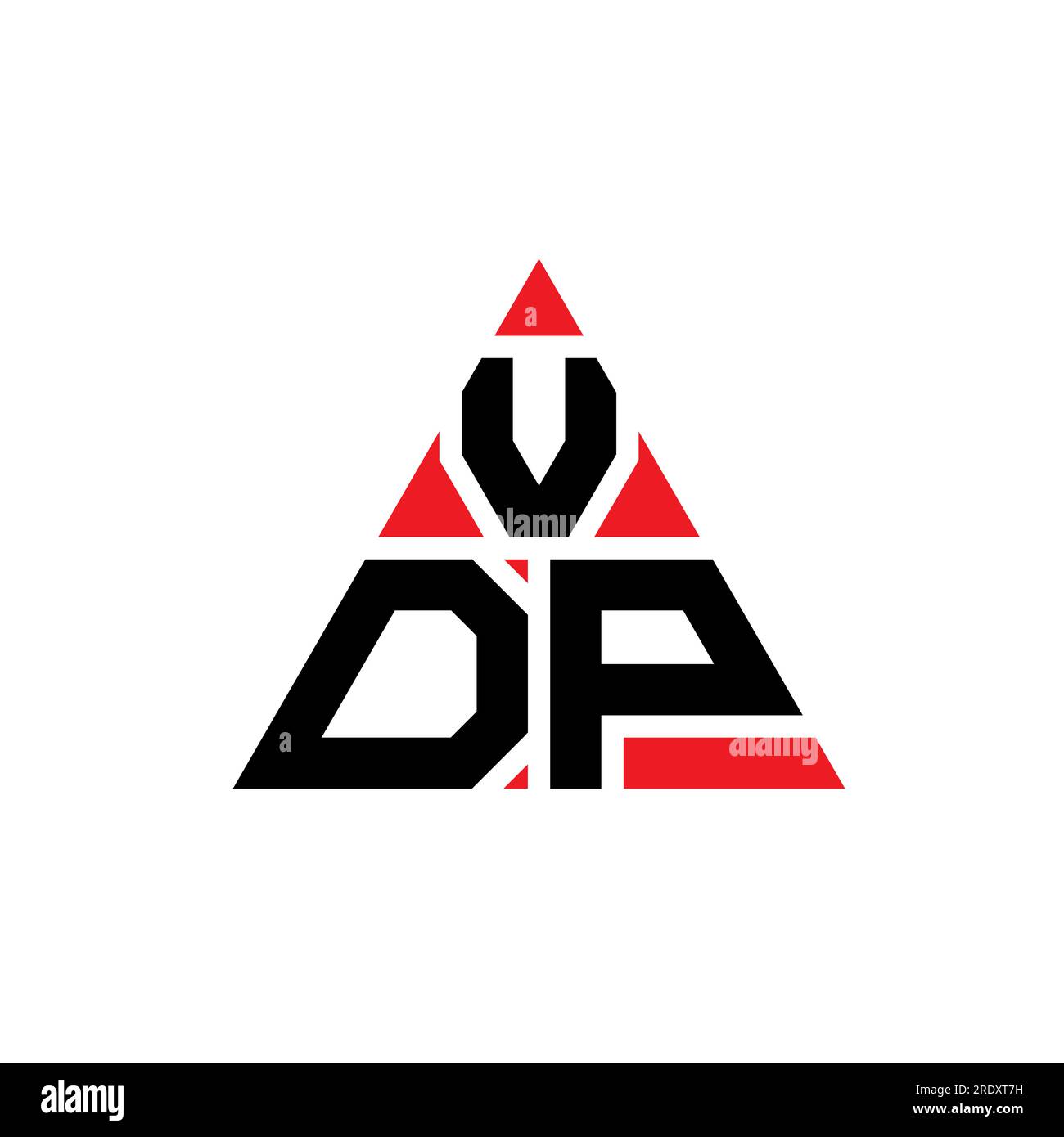 VDP triangle letter logo design with triangle shape. VDP triangle logo ...