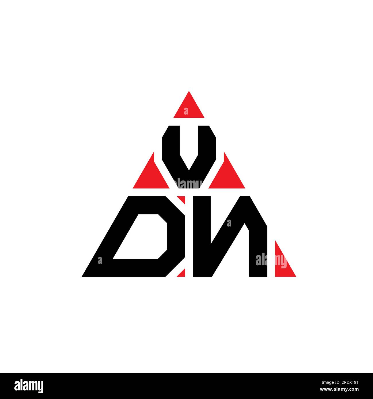 VDN triangle letter logo design with triangle shape. VDN triangle logo ...