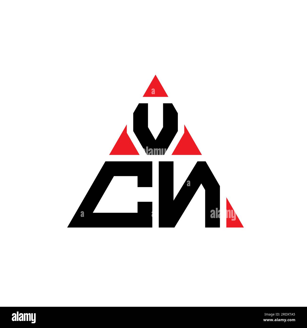 VCN triangle letter logo design with triangle shape. VCN triangle logo ...