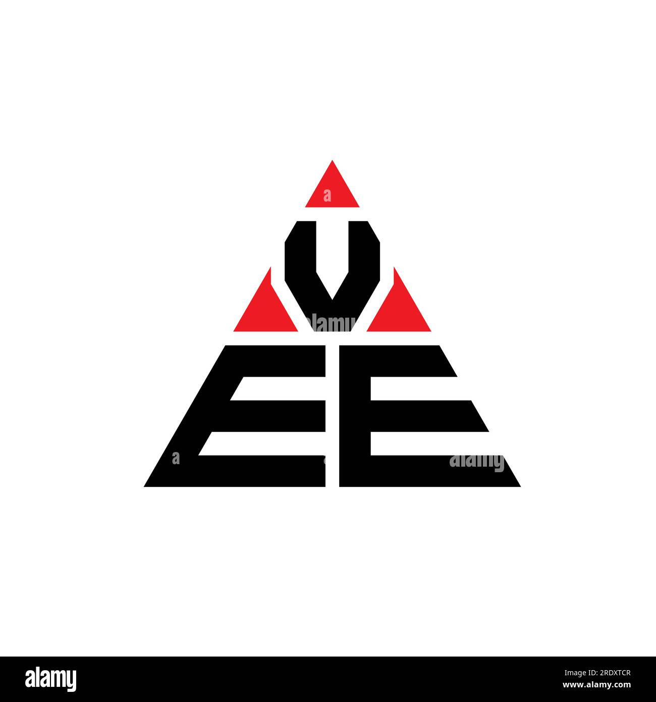 VEE triangle letter logo design with triangle shape. VEE triangle logo ...