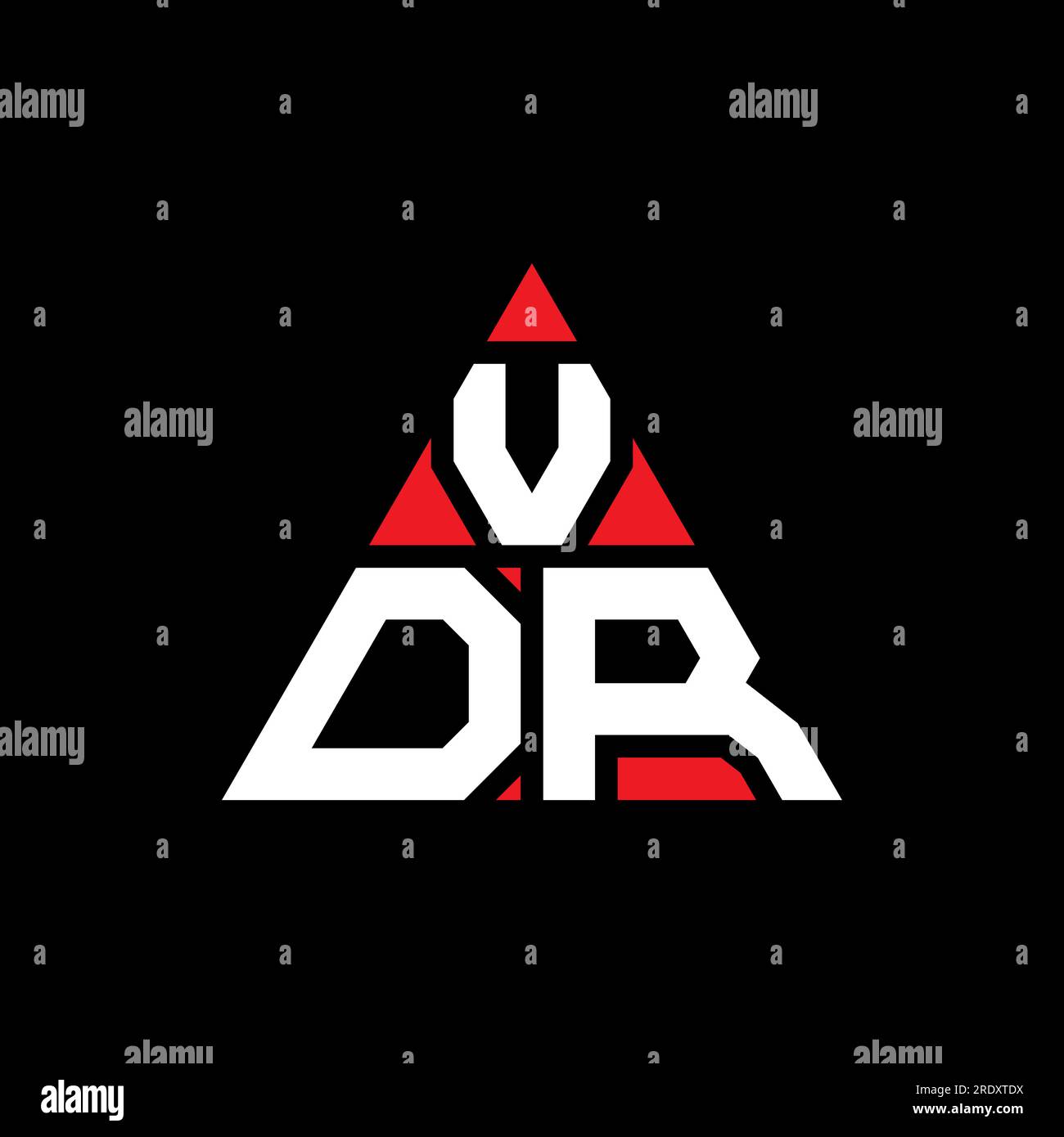 VDR triangle letter logo design with triangle shape. VDR triangle logo ...