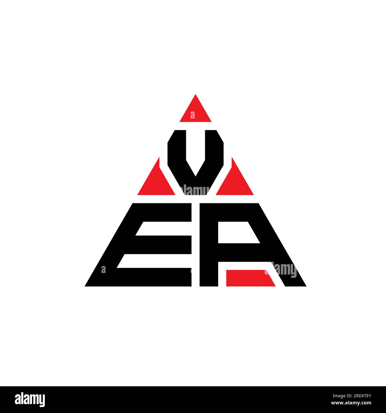 VEA triangle letter logo design with triangle shape. VEA triangle logo ...