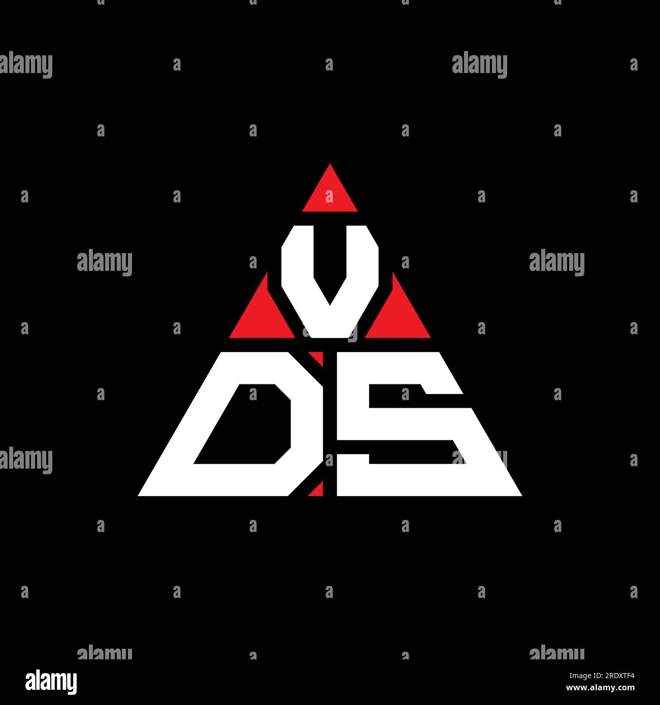 VDS triangle letter logo design with triangle shape. VDS triangle logo ...