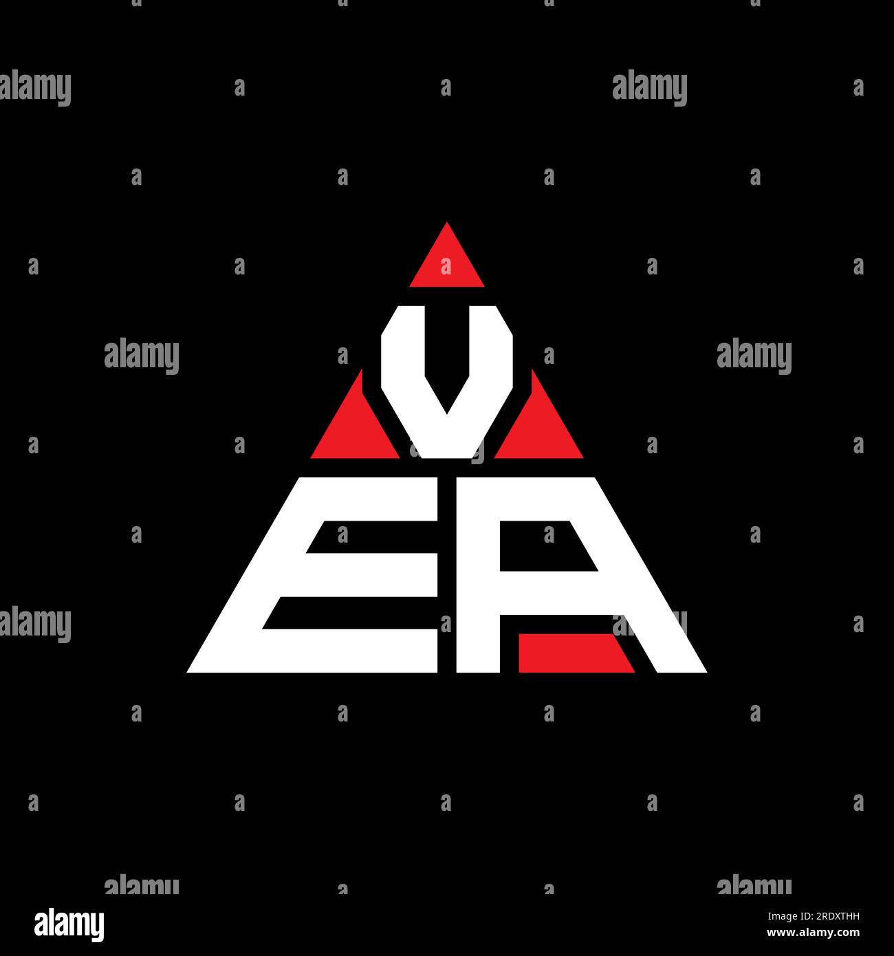 VEA triangle letter logo design with triangle shape. VEA triangle logo ...