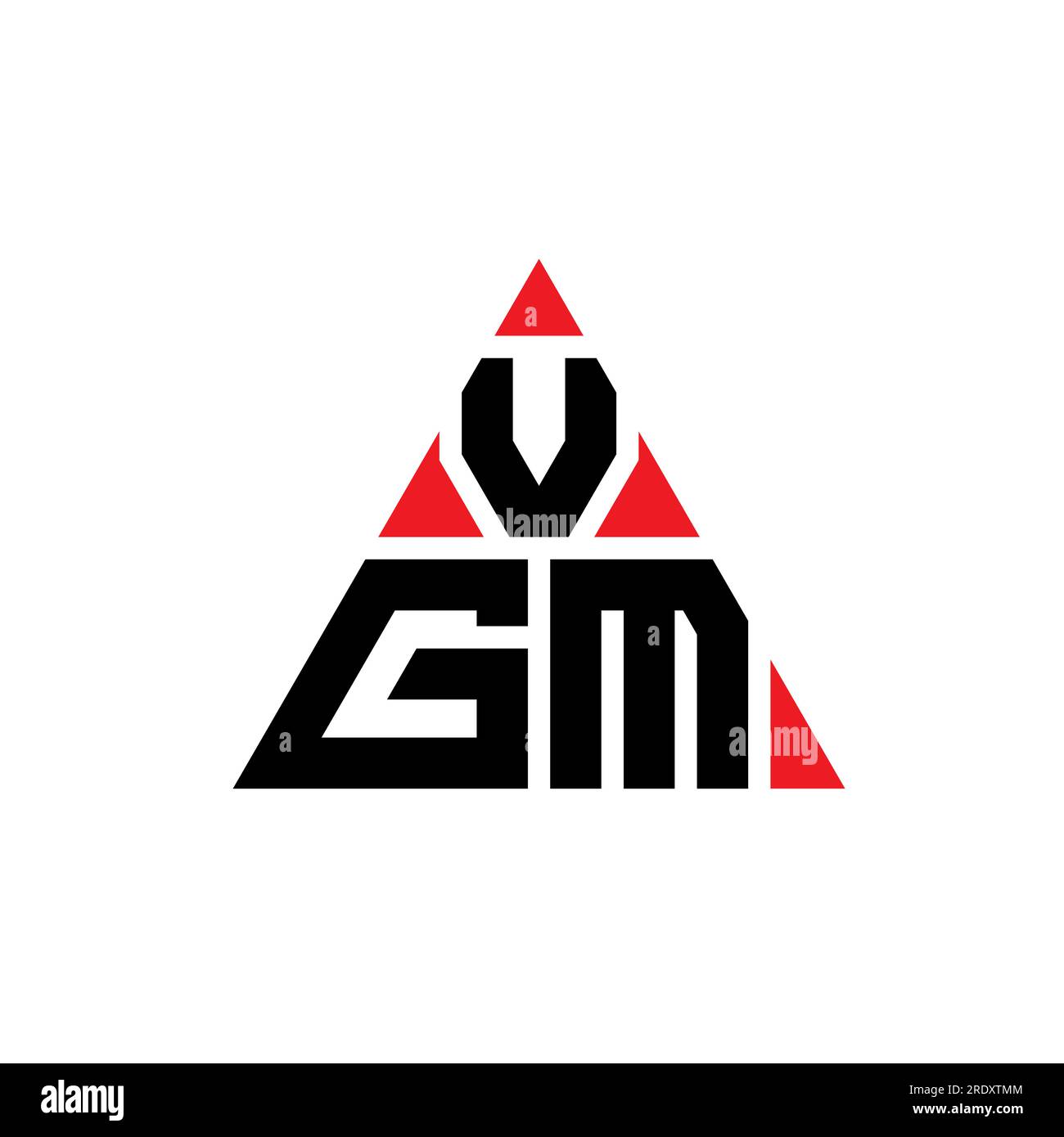 VGM triangle letter logo design with triangle shape. VGM triangle logo ...