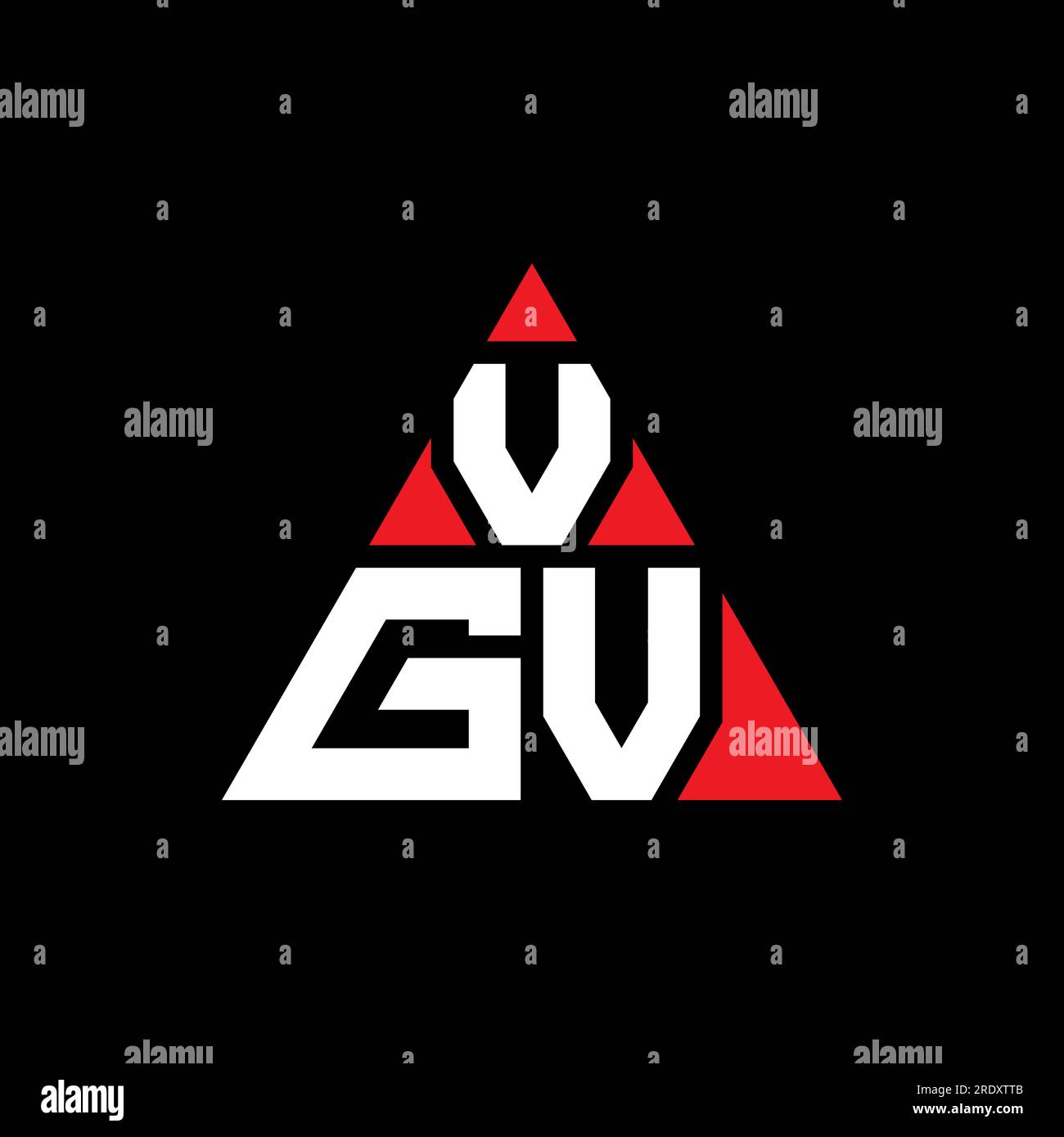 VGV triangle letter logo design with triangle shape. VGV triangle logo design monogram. VGV ...