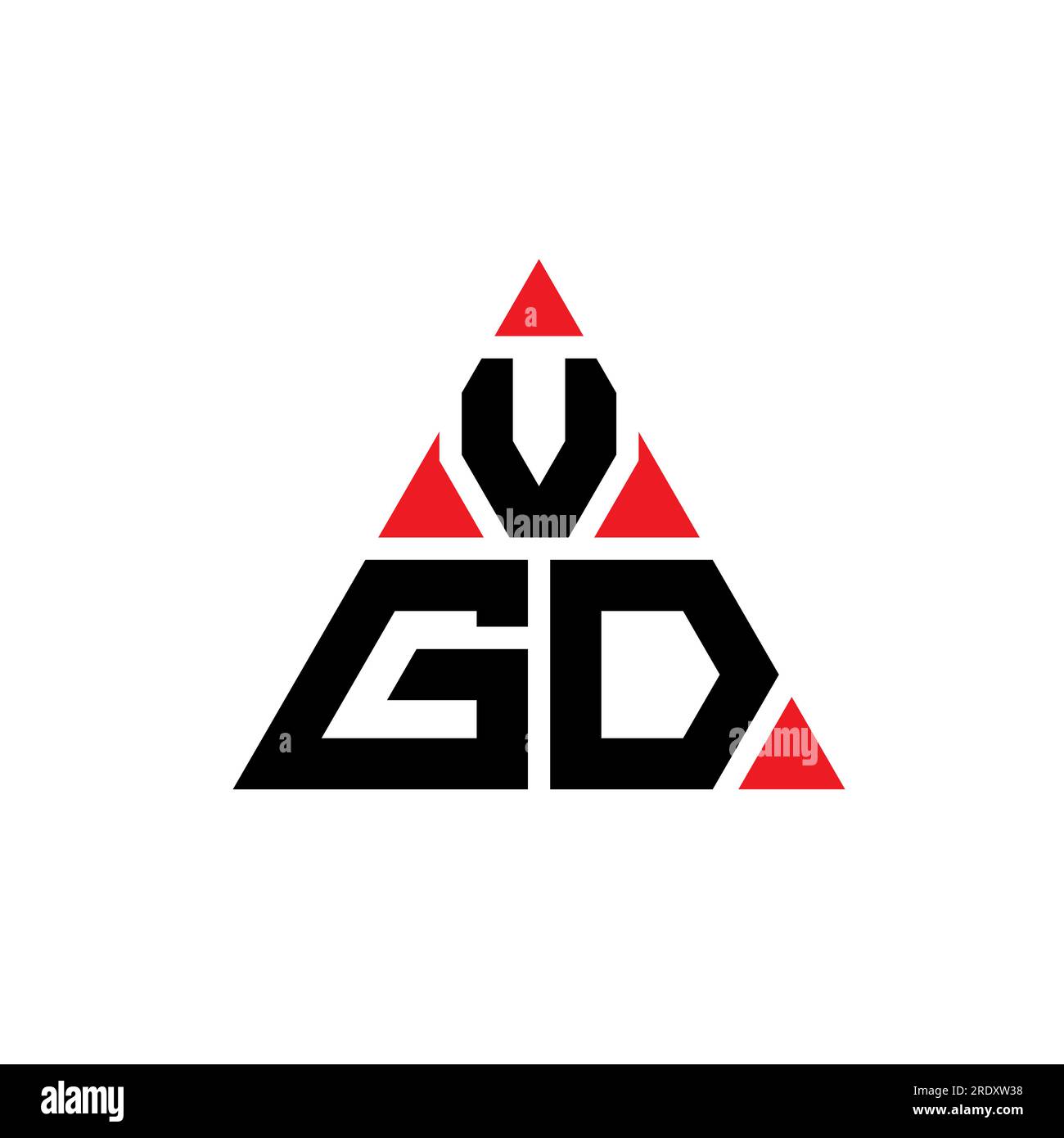 VGD triangle letter logo design with triangle shape. VGD triangle logo ...