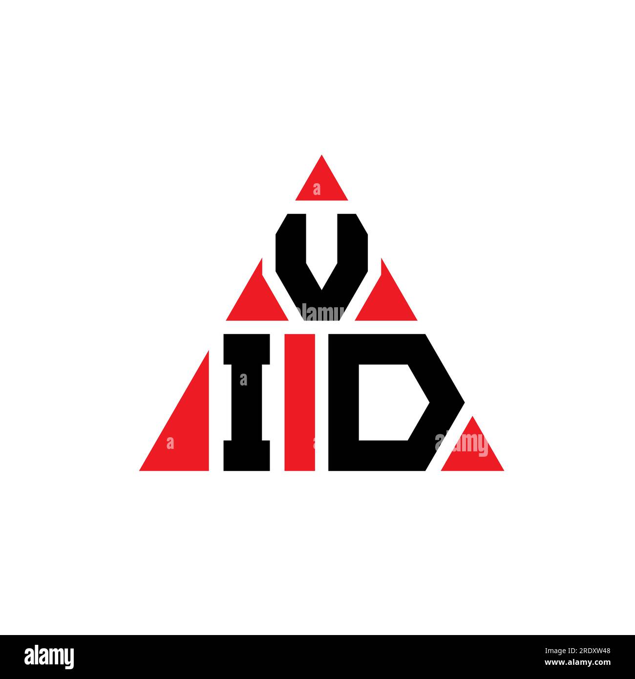 VID triangle letter logo design with triangle shape. VID triangle logo ...