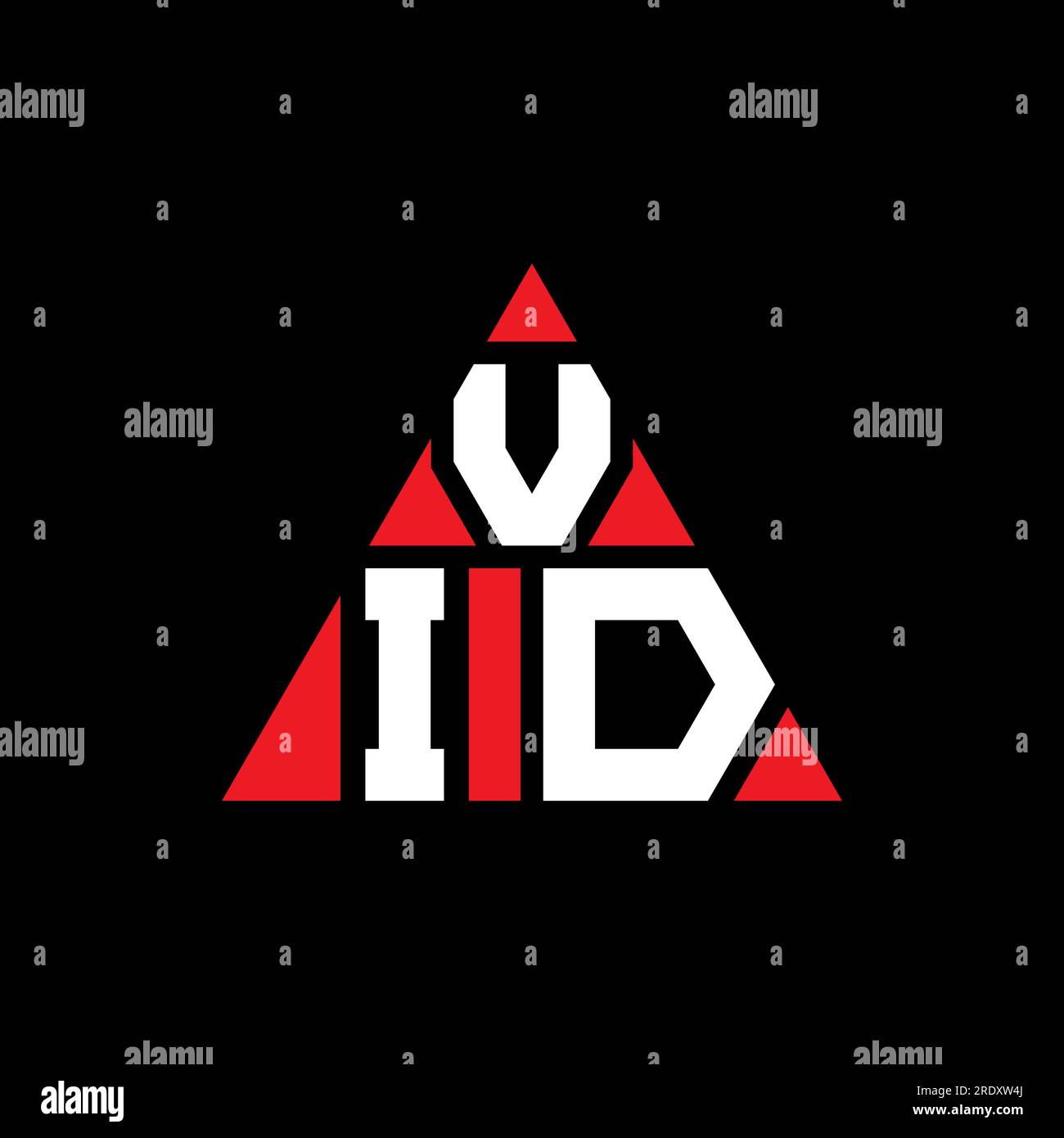 VID triangle letter logo design with triangle shape. VID triangle logo ...
