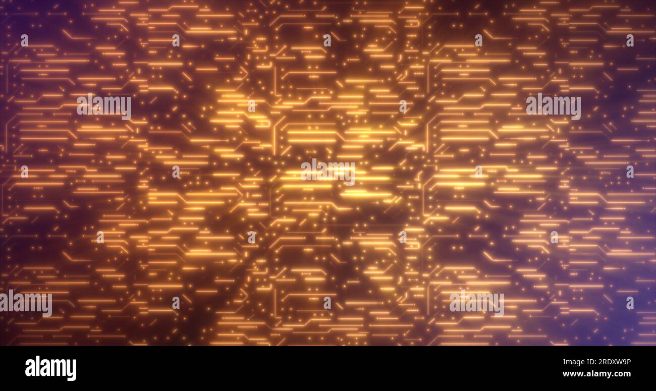 Abstract background of yellow gold computer circuit boards digital hi ...
