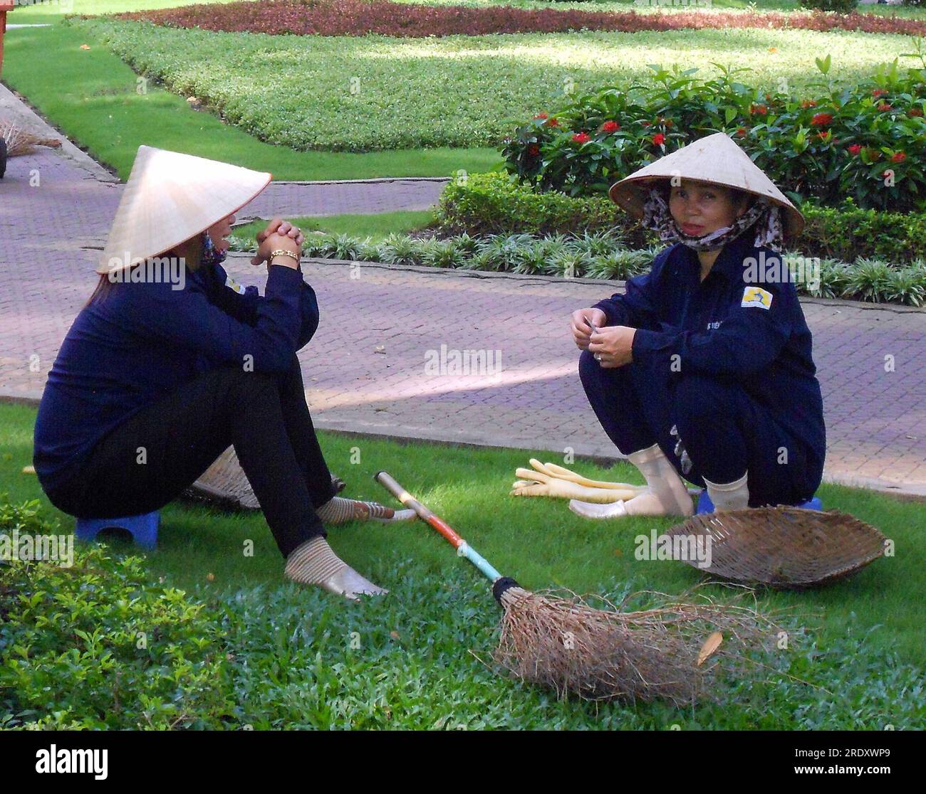 Ho Chi Minh City, Saigon,Vietnam, vietnam, 2014, asia, asia, women park ...