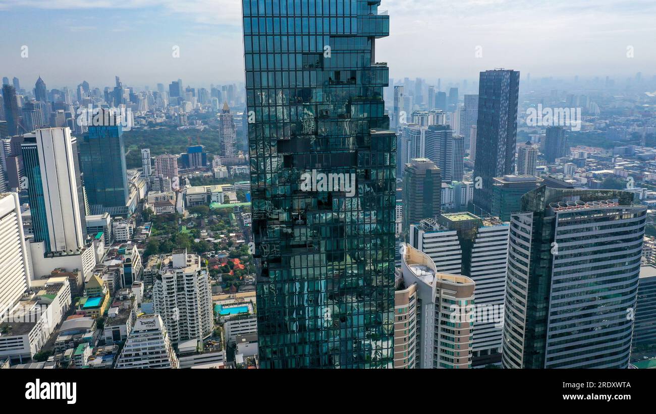 Close up of futuristic tower, modern design and highest building in ...