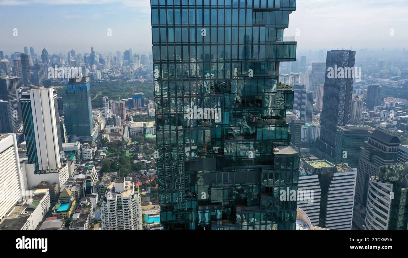 Close up of futuristic tower, modern design and highest building in ...