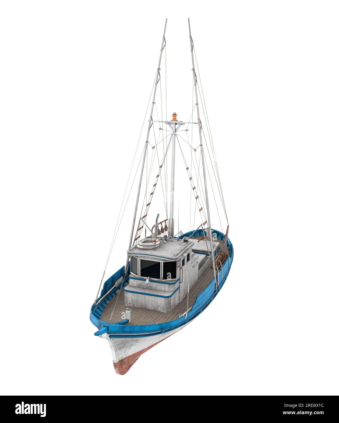 Fishing Ship Isolated Stock Photo - Alamy