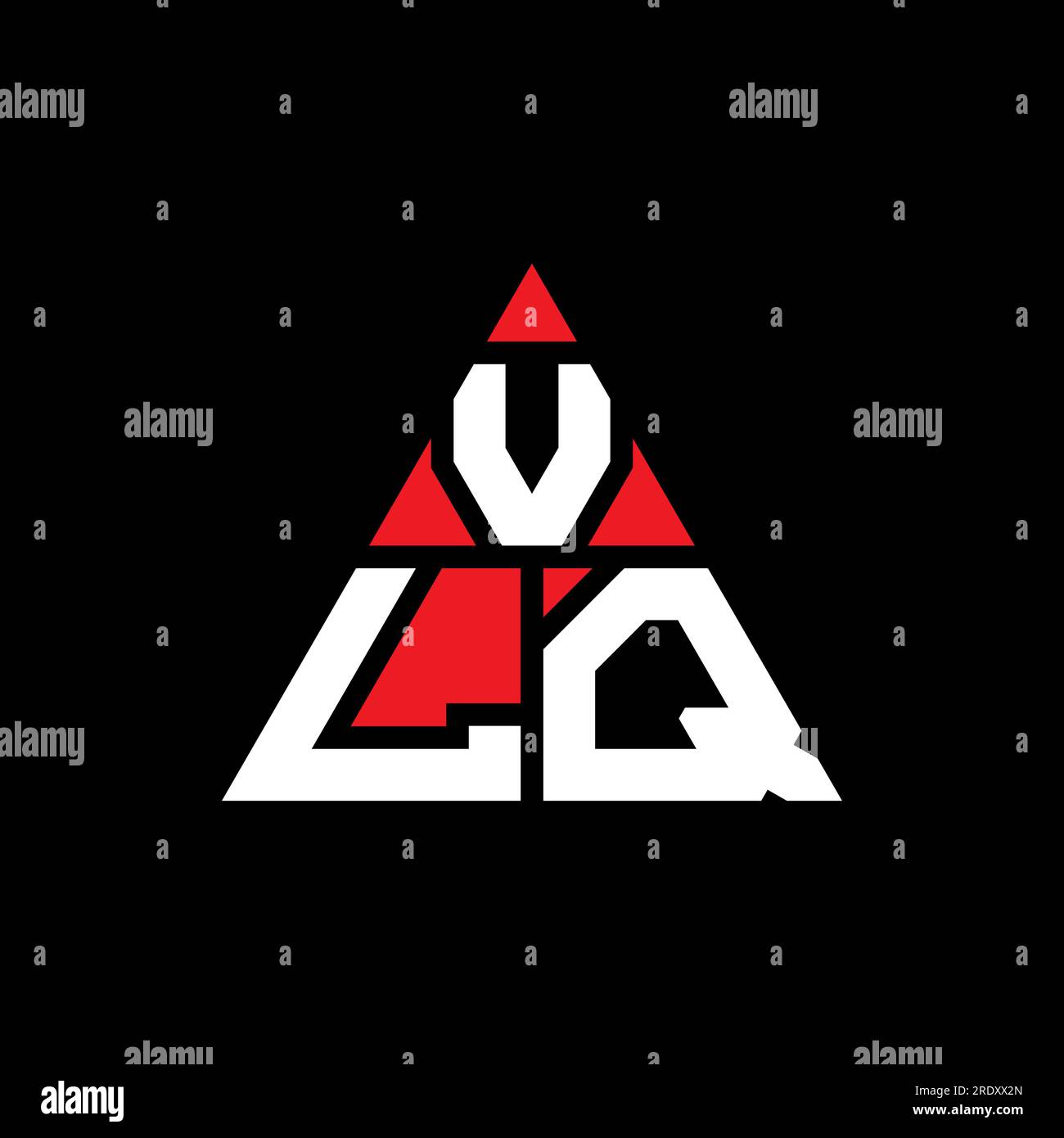 VLQ triangle letter logo design with triangle shape. VLQ triangle logo ...