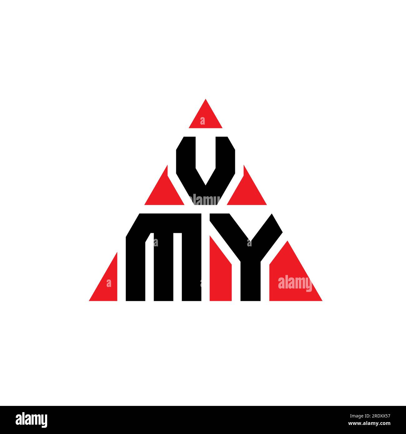 VMY triangle letter logo design with triangle shape. VMY triangle logo ...