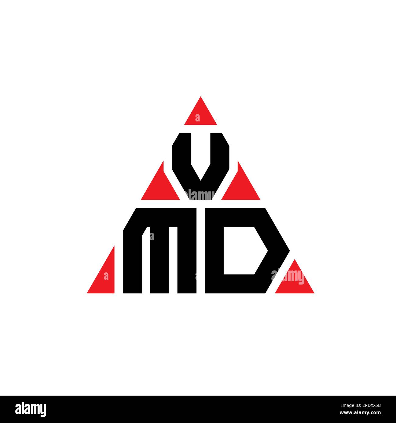 VMD triangle letter logo design with triangle shape. VMD triangle logo ...
