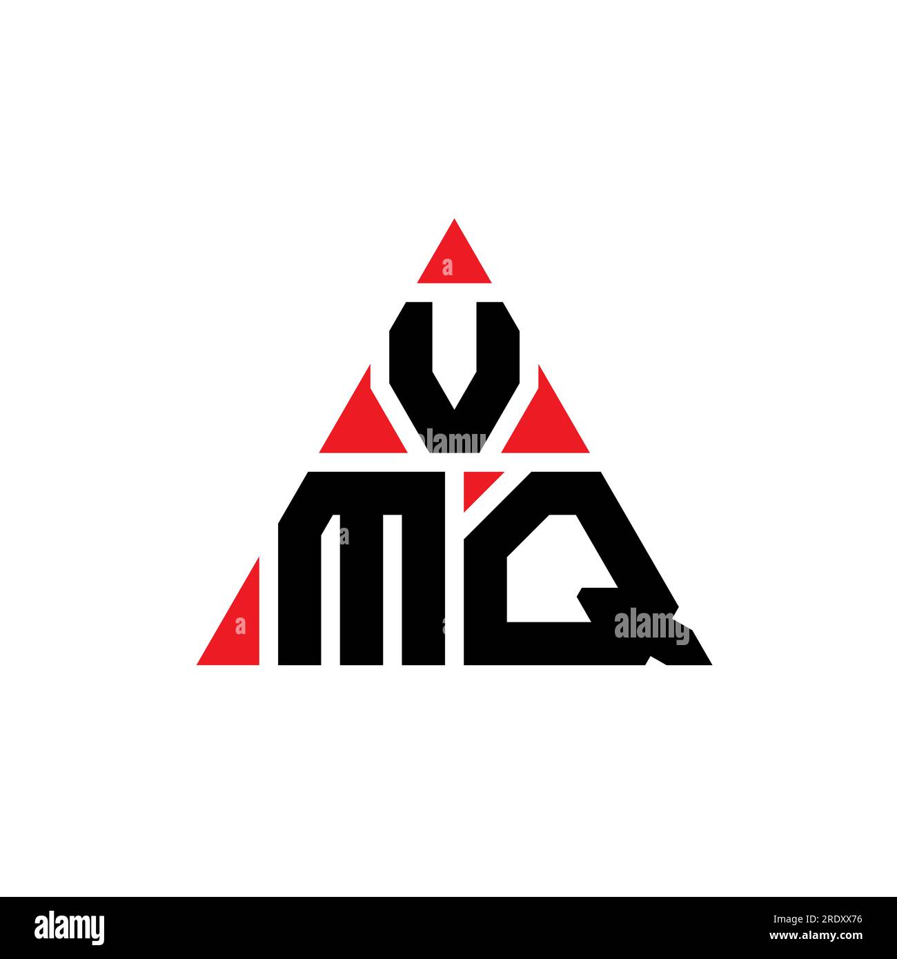 VMQ triangle letter logo design with triangle shape. VMQ triangle logo ...