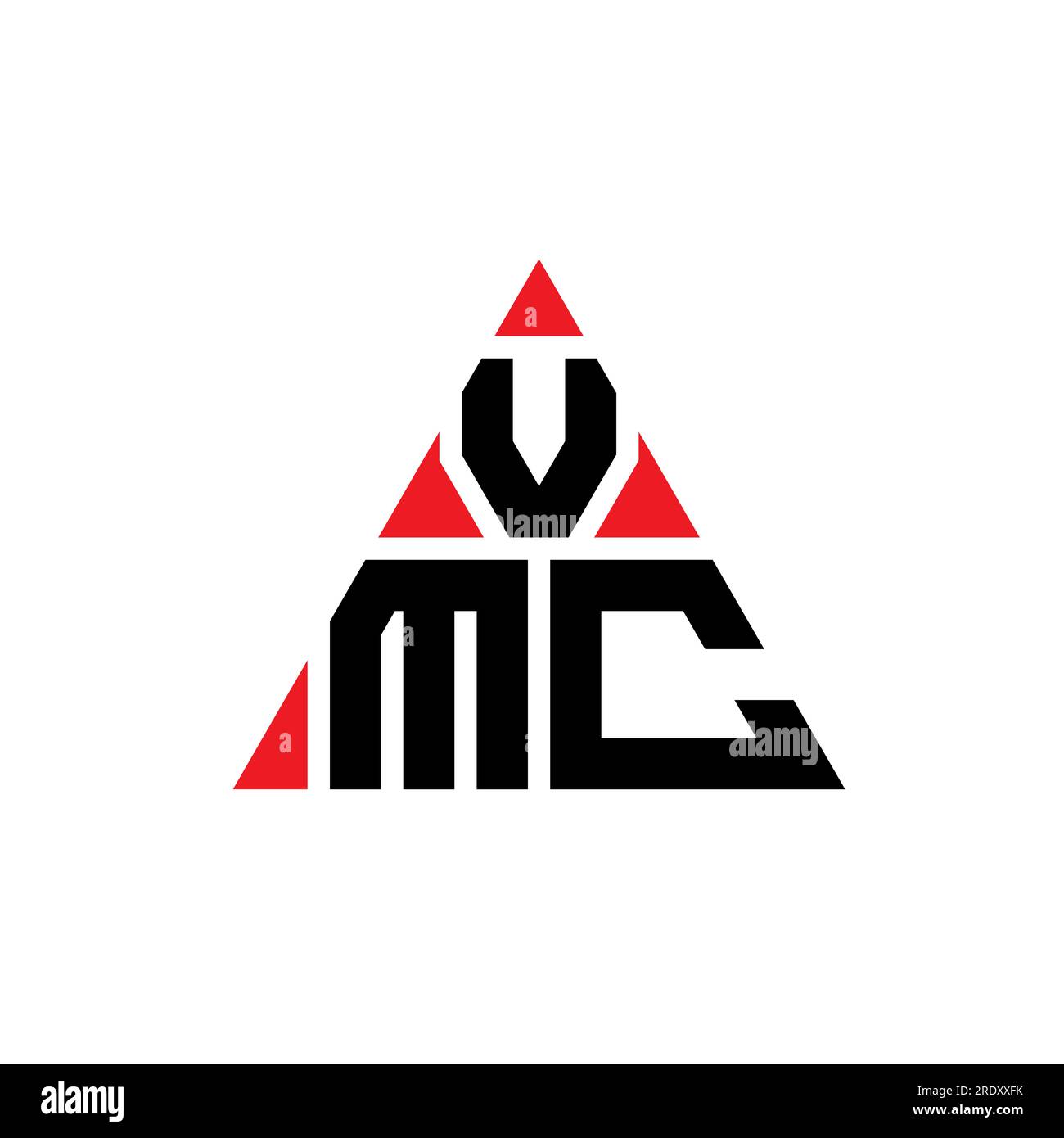 VMC triangle letter logo design with triangle shape. VMC triangle logo ...