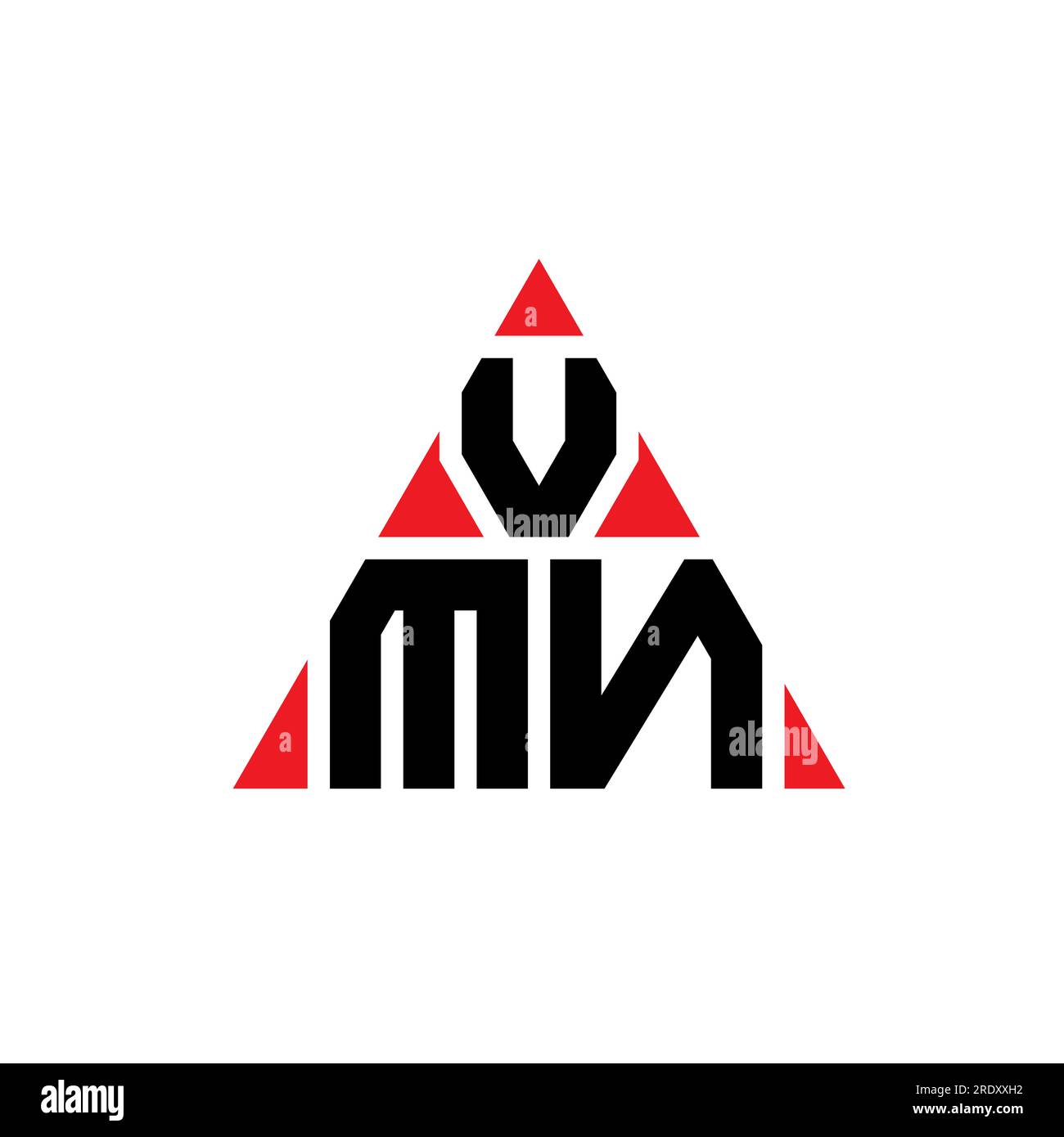 VMN triangle letter logo design with triangle shape. VMN triangle logo ...