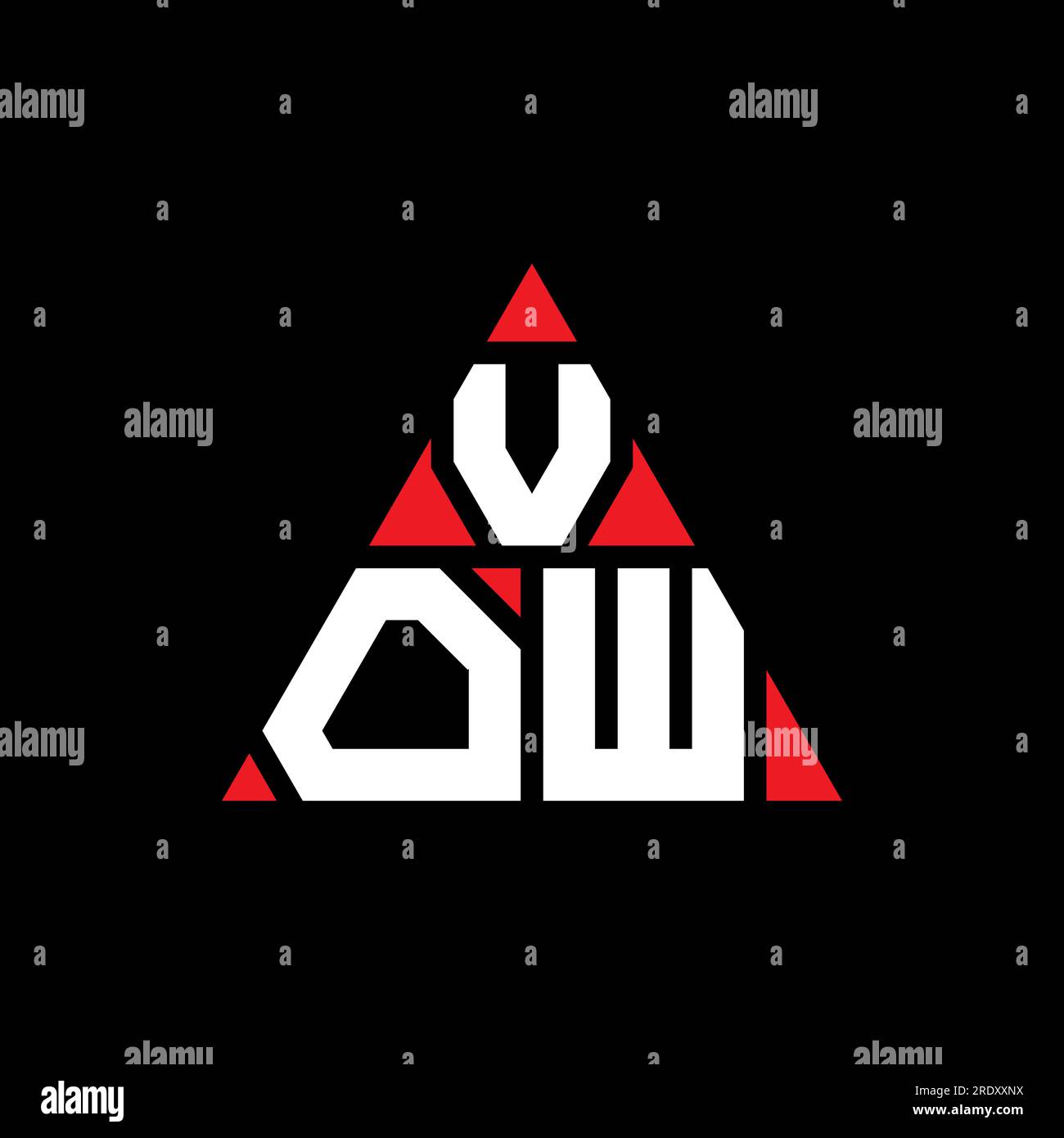 Vow Triangle Letter Logo Design With Triangle Shape Vow Triangle Logo Design Monogram Vow