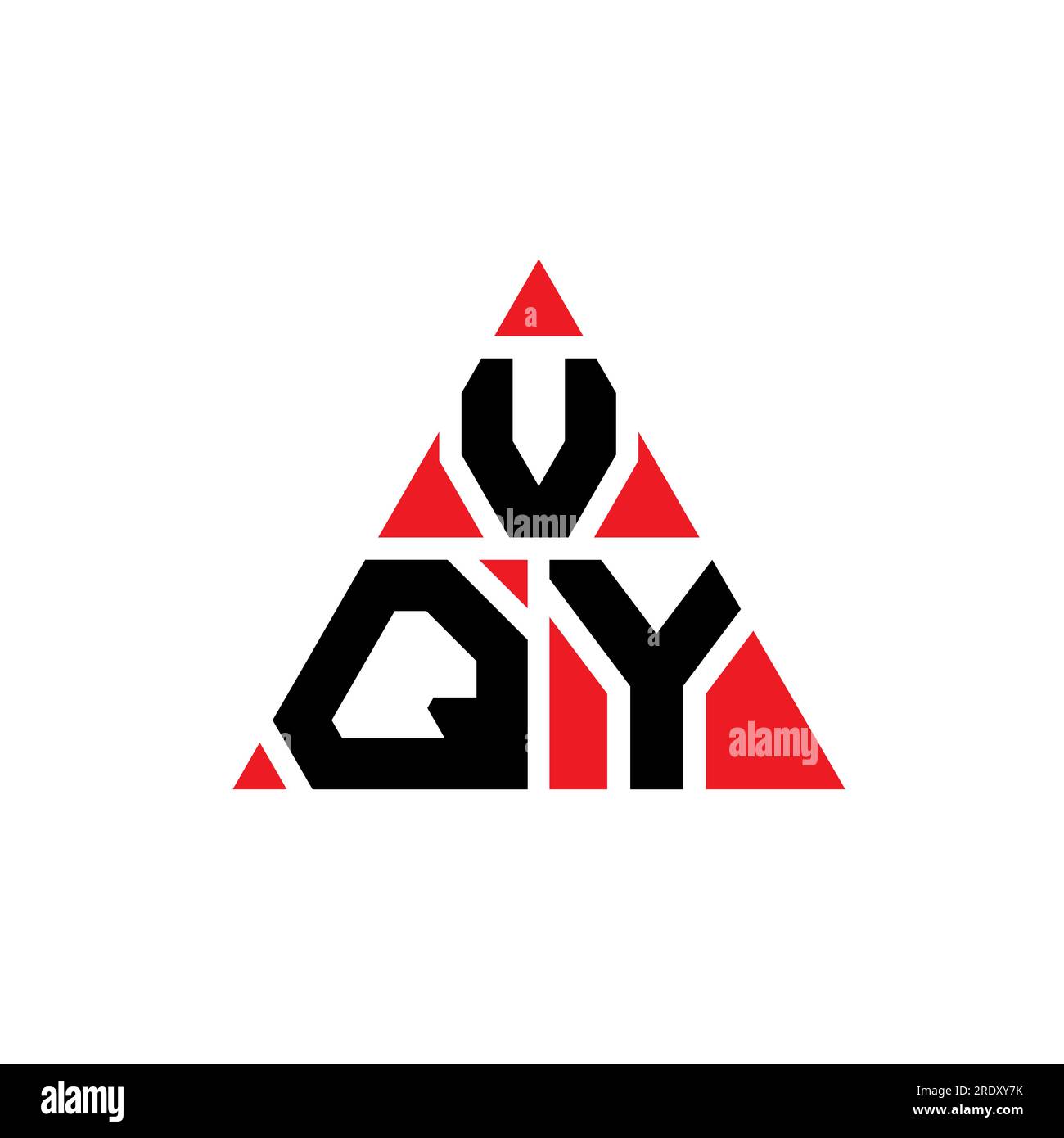 VQY triangle letter logo design with triangle shape. VQY triangle logo ...