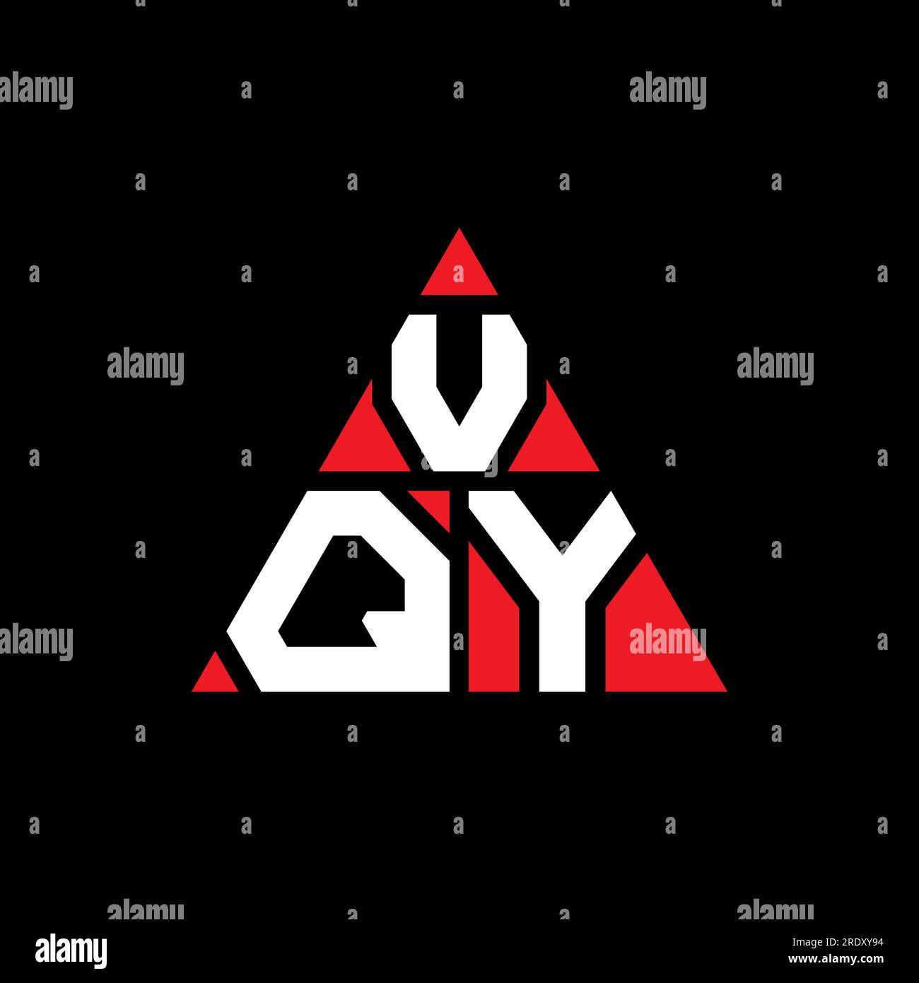 VQY triangle letter logo design with triangle shape. VQY triangle logo ...