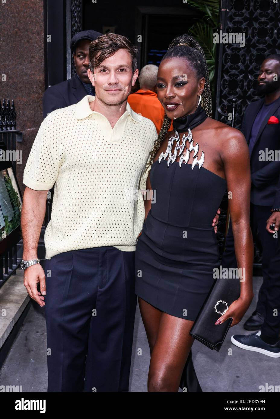 London, UK. 19th July, 2023. Will Best and AJ Adudu seen attending the ...