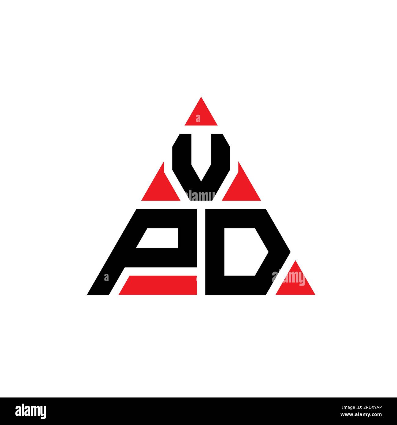 VPD triangle letter logo design with triangle shape. VPD triangle logo ...