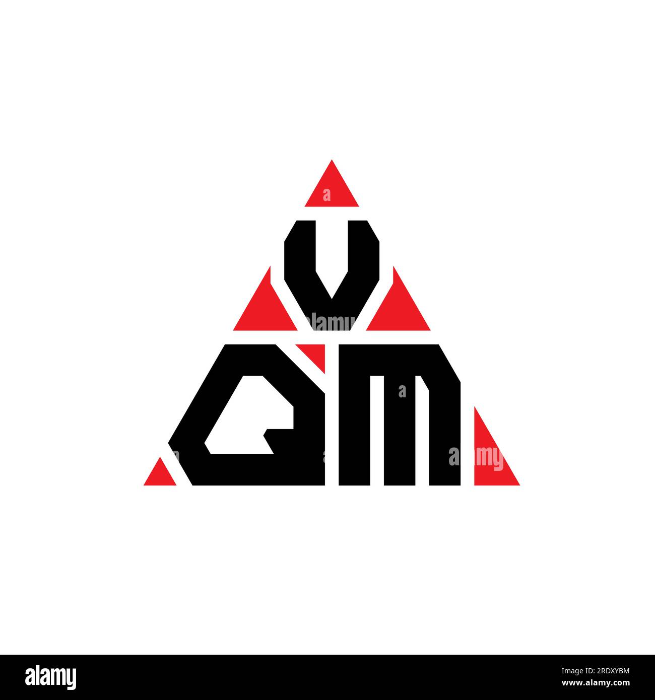 VQM triangle letter logo design with triangle shape. VQM triangle logo ...