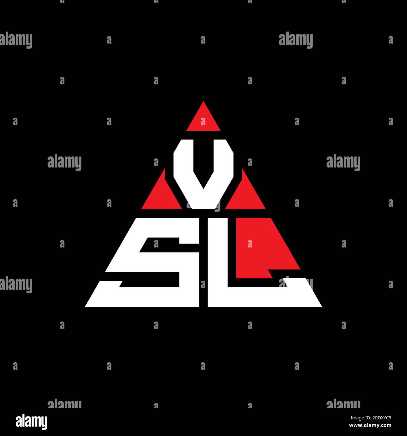 VSL triangle letter logo design with triangle shape. VSL triangle logo ...