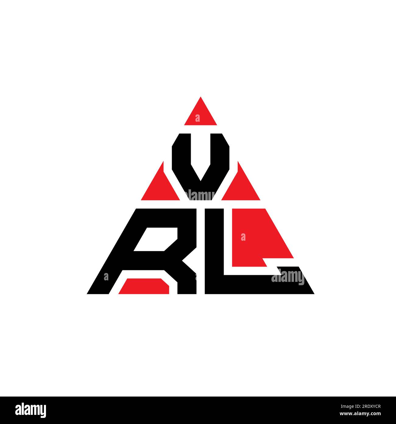 VRL triangle letter logo design with triangle shape. VRL triangle logo ...