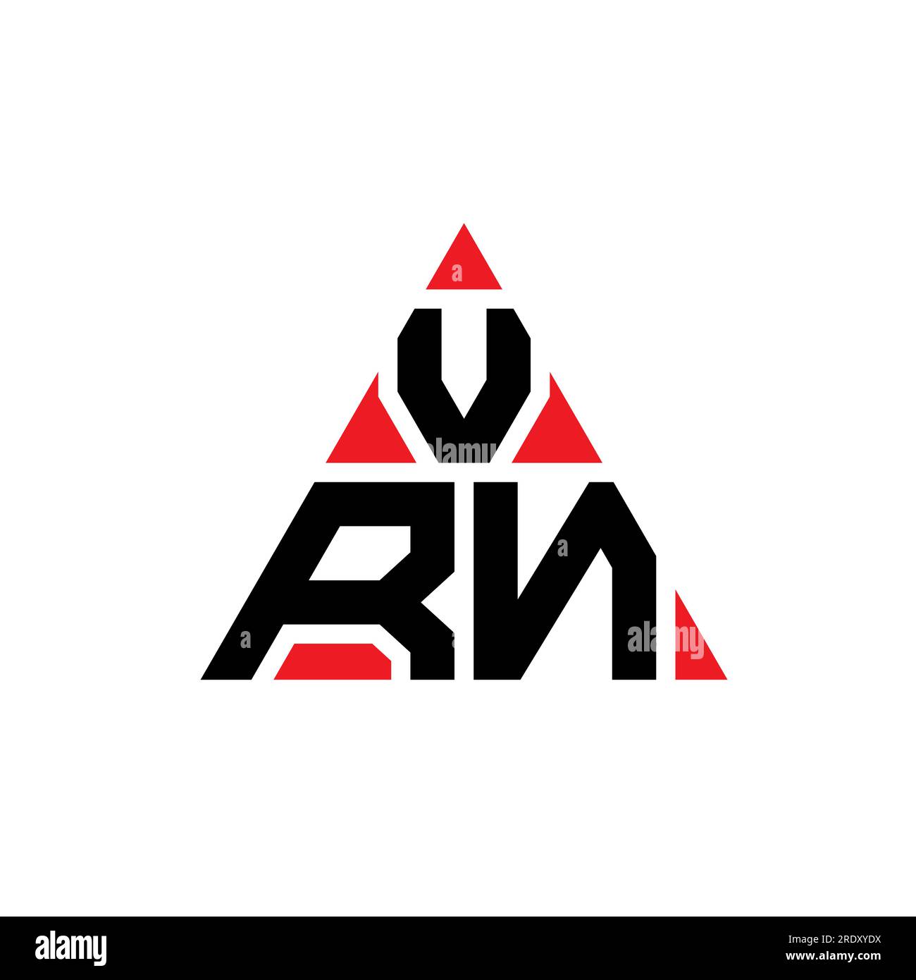 VRN triangle letter logo design with triangle shape. VRN triangle logo ...