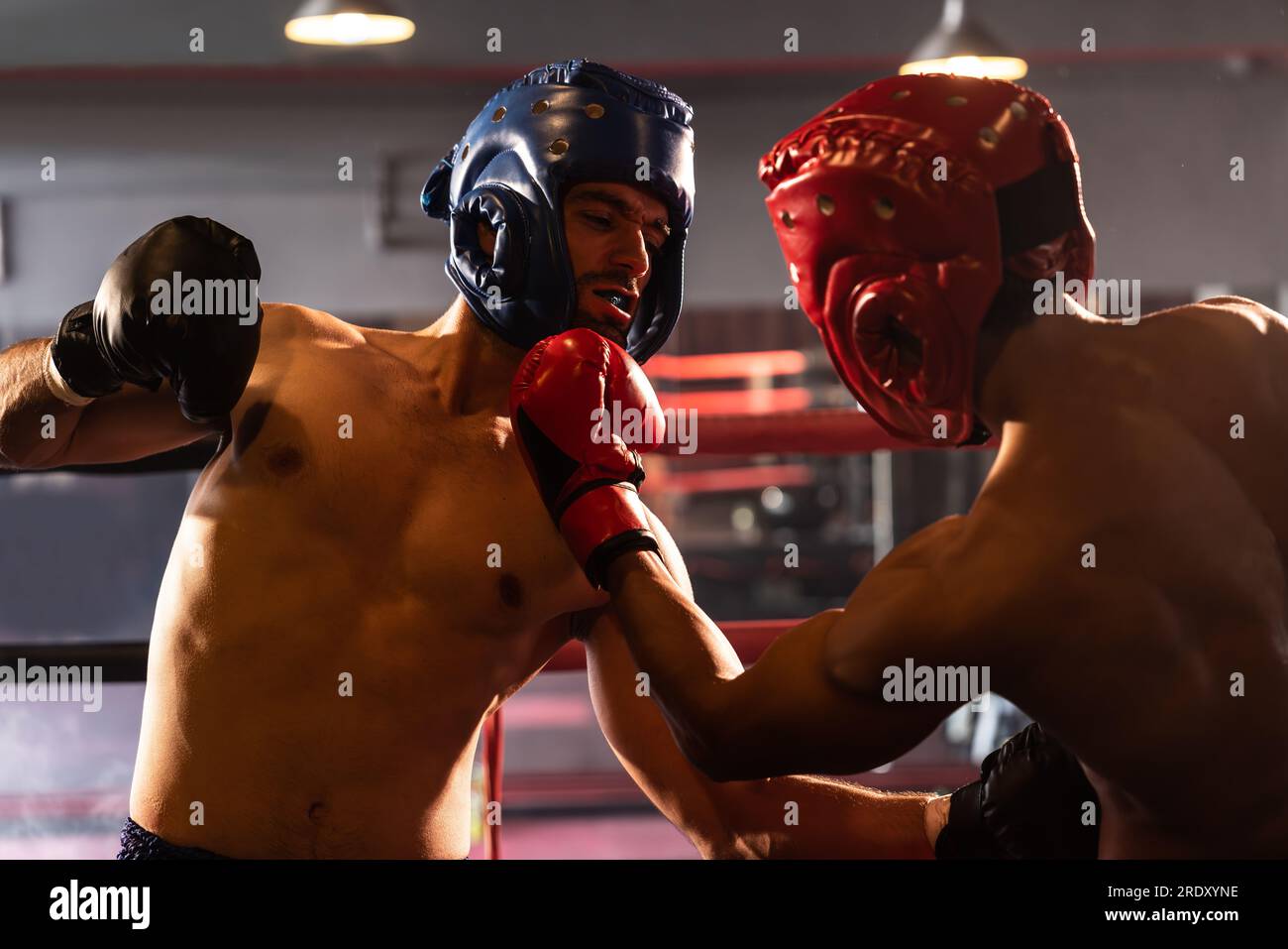 Two boxers fighting arena hi-res stock photography and images - Alamy