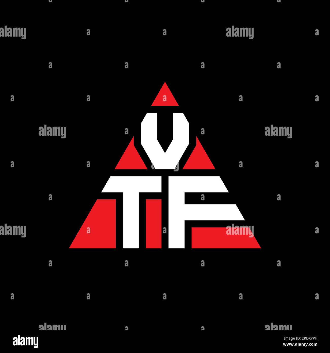 VTF triangle letter logo design with triangle shape. VTF triangle logo design monogram. VTF ...