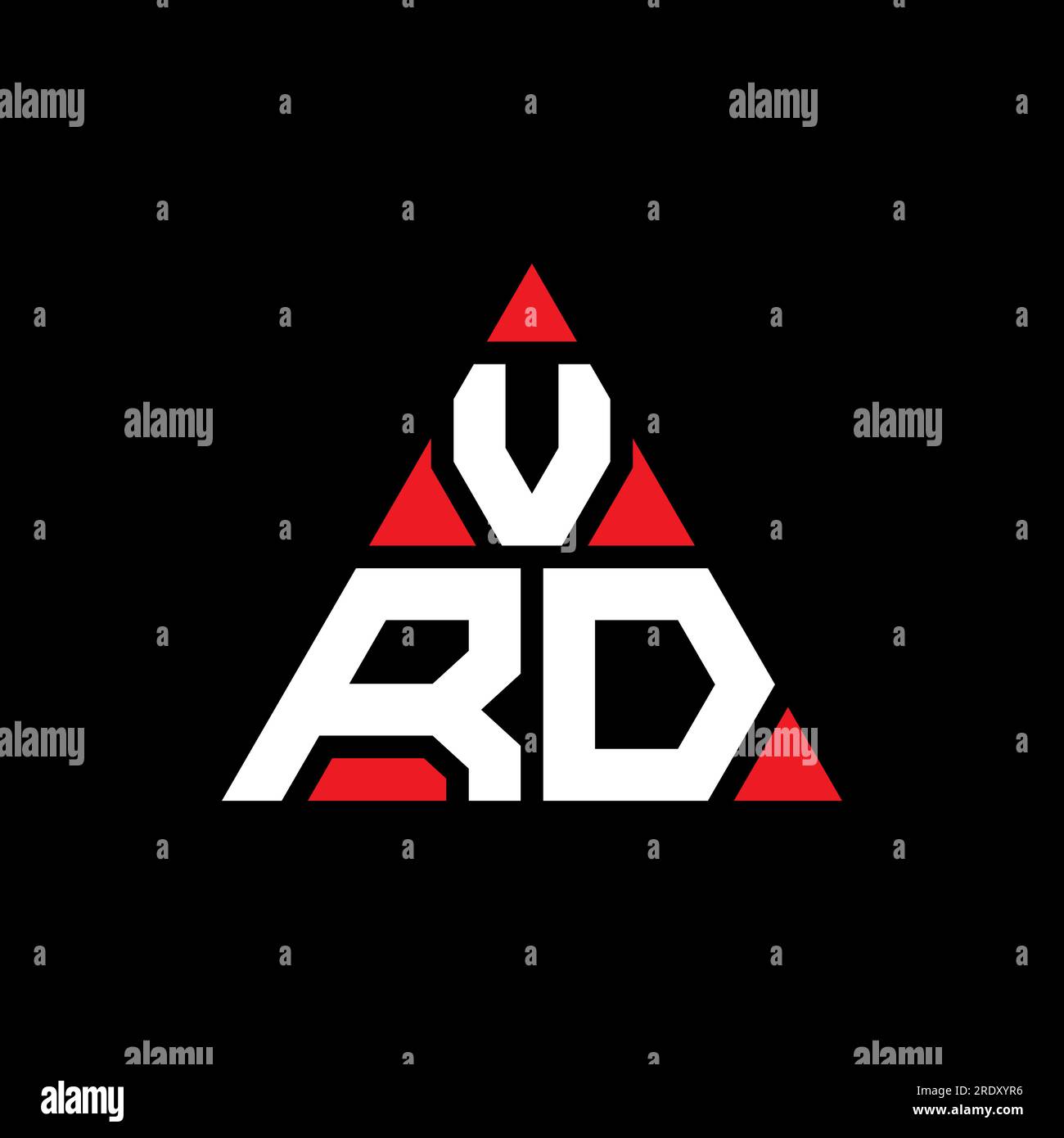 VRD triangle letter logo design with triangle shape. VRD triangle logo ...