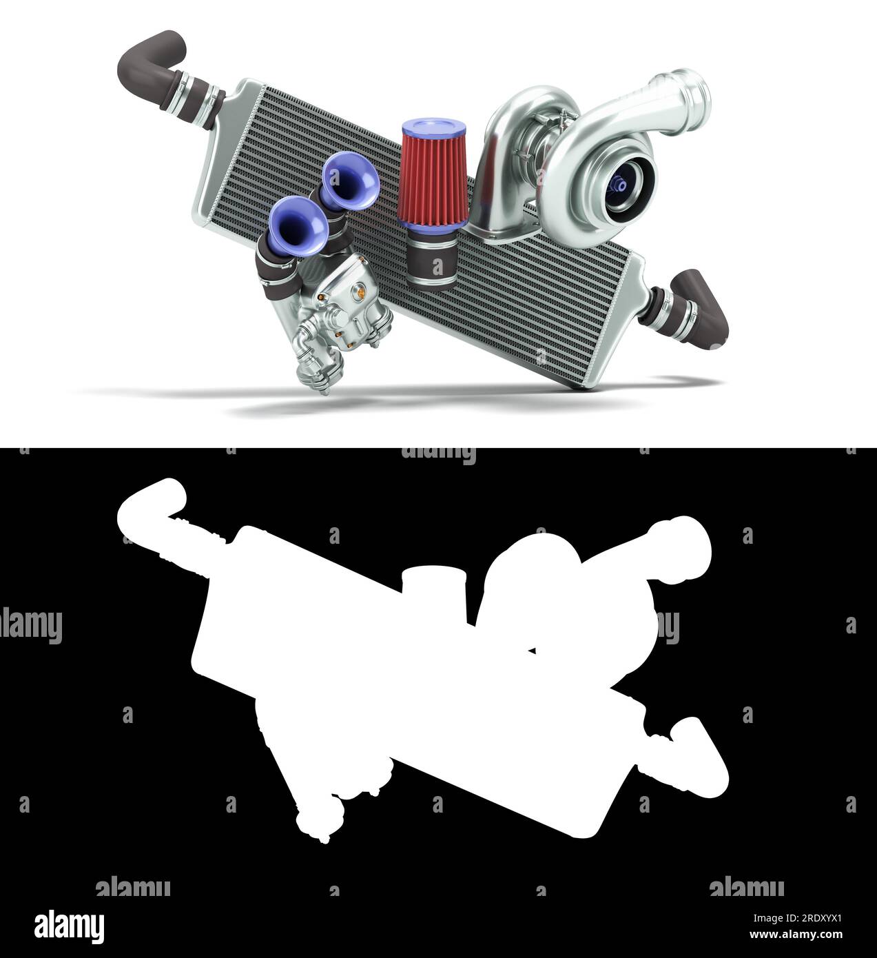 Set of custom spare car parts for tuning the internal components 3d ...