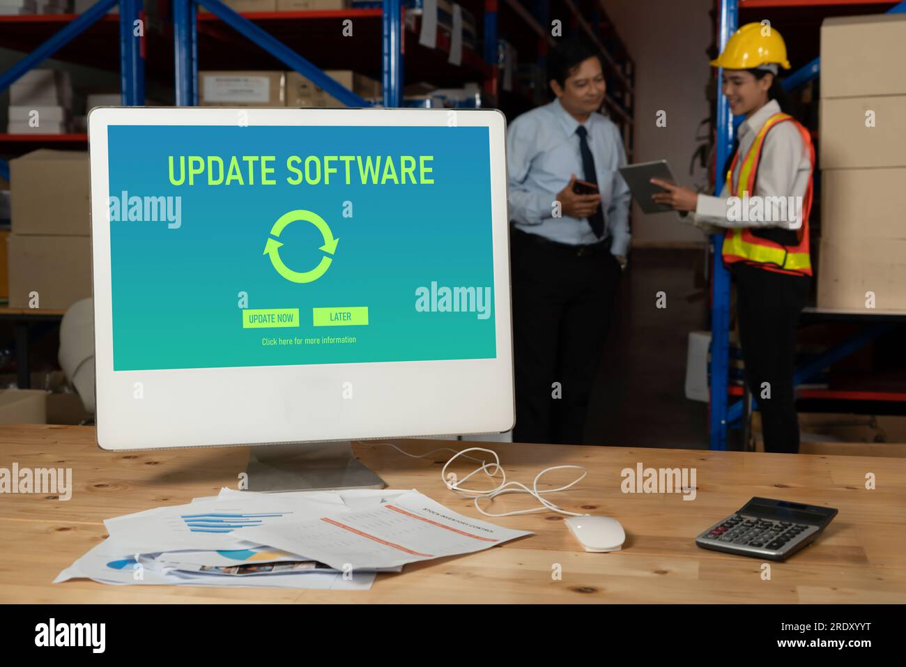 Software update on computer for modish version of device software upgrade Stock Photo - Alamy