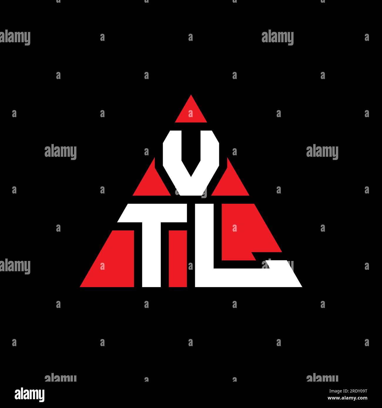 VTL triangle letter logo design with triangle shape. VTL triangle logo ...
