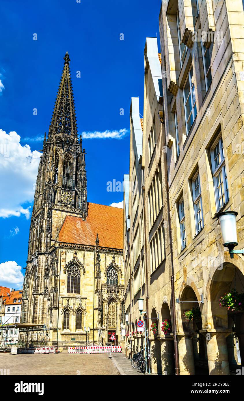 St Lambert Church in Muenster, North Rhine-Westphalia, Germany Stock ...