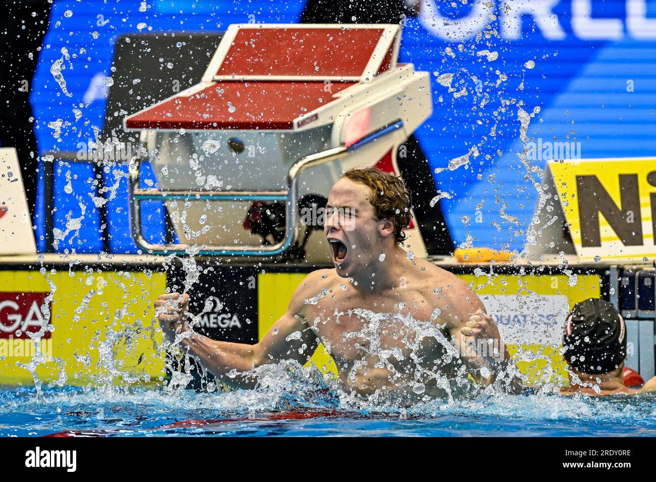 Fukuoka, Japan. 23rd July, 2023. Samuel Short of Australia celebrates ...