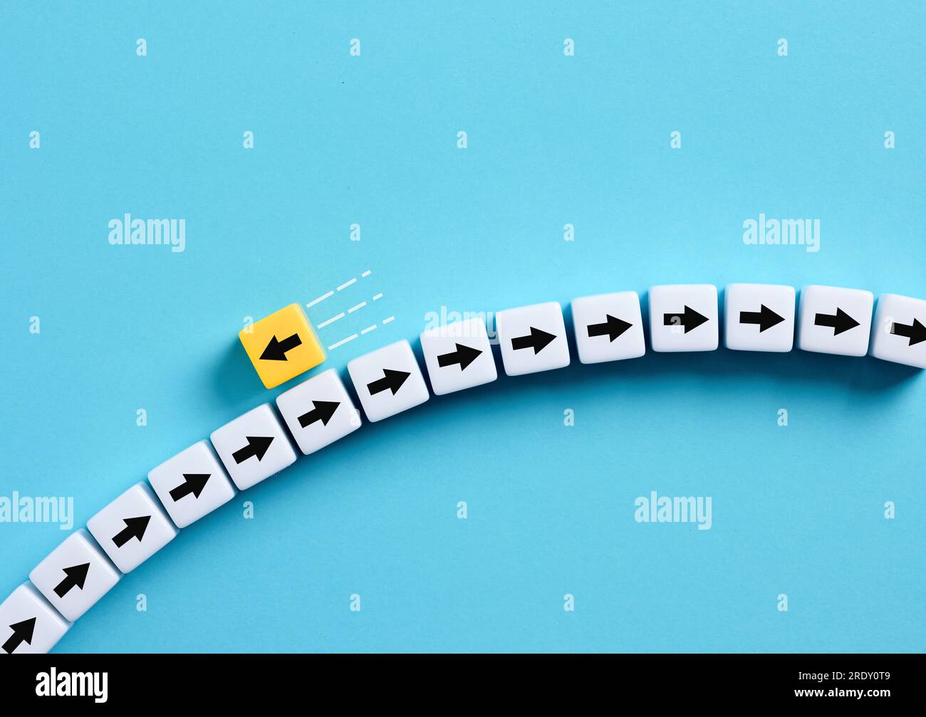 Going to the opposite direction. Standing out from the crowd ...