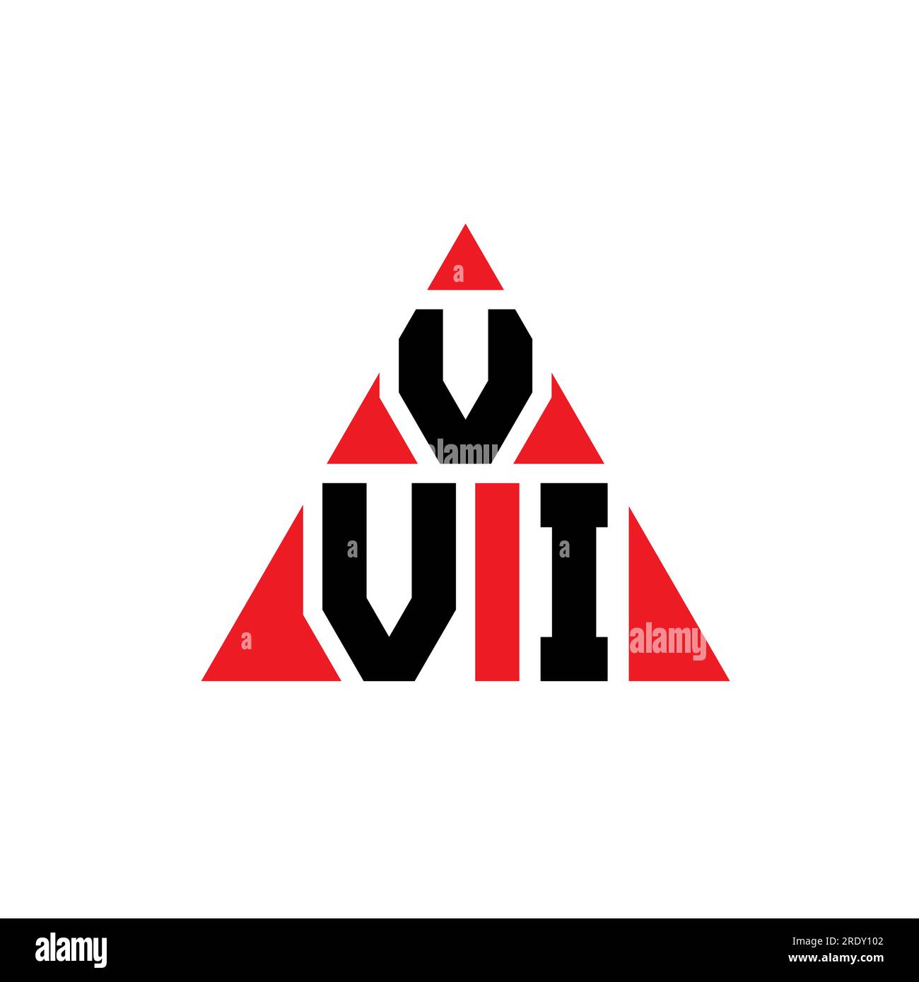 VVI triangle letter logo design with triangle shape. VVI triangle logo ...
